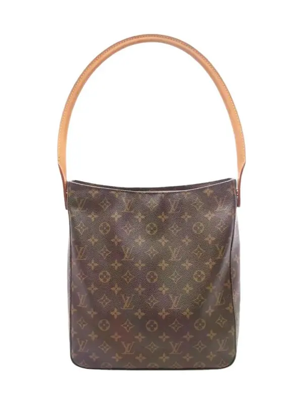LOUIS VUITTON Monogram Canvas Looping Gm Tote Bag - Brown