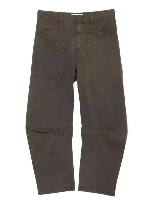 NILI LOTAN Seam Detail Trousers - Brown