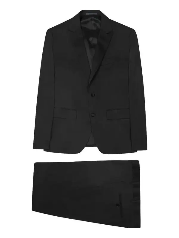 COLAMARINO Peak-lapel Single-breasted Suit - Black
