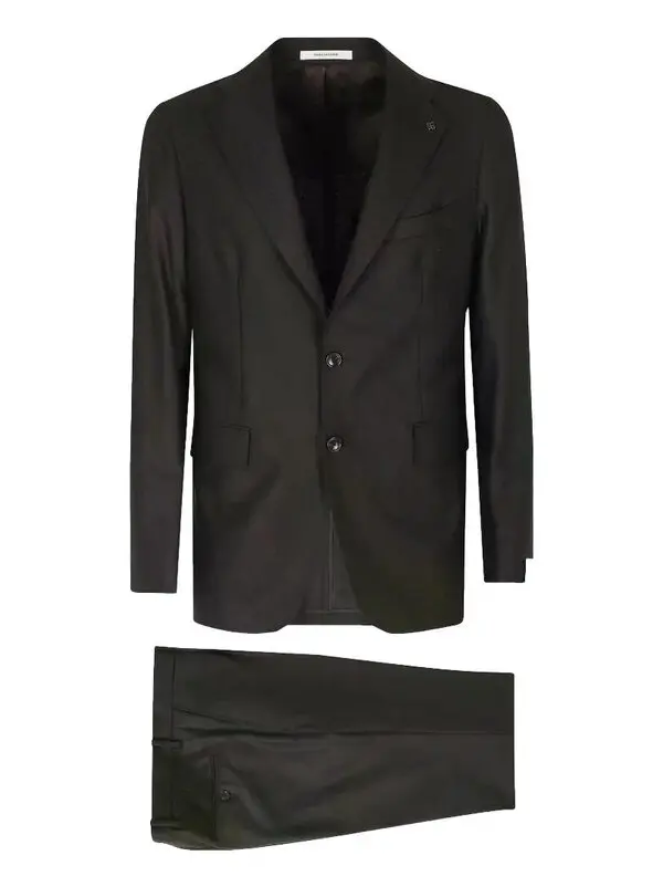 Tagliatore Single-breasted Notched-lapels Suit - Brown