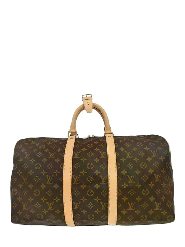 LOUIS VUITTON 2003 50 Keepall Monogram Canvas Holdall Bag - Brown