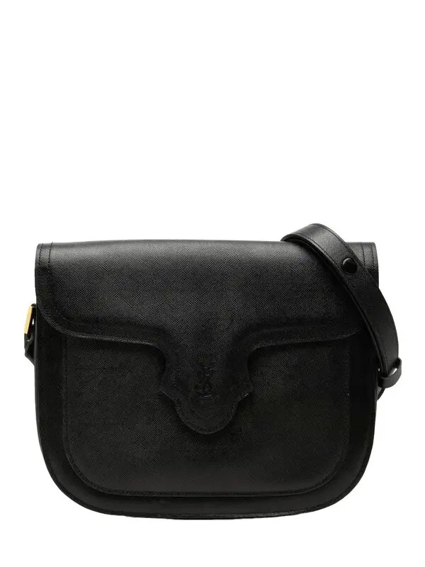 Saint Laurent Leather Crossbody Bag - Black