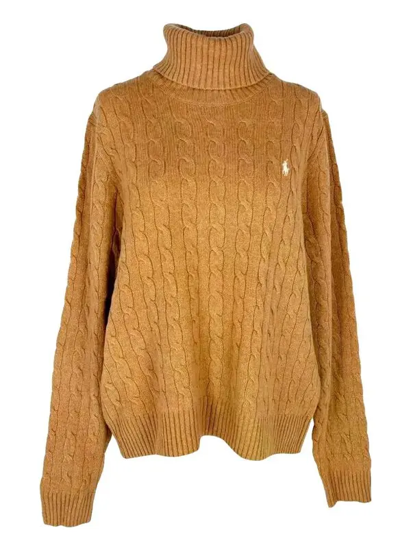 Ralph Lauren Cable-knit Turtleneck Sweater - Neutrals