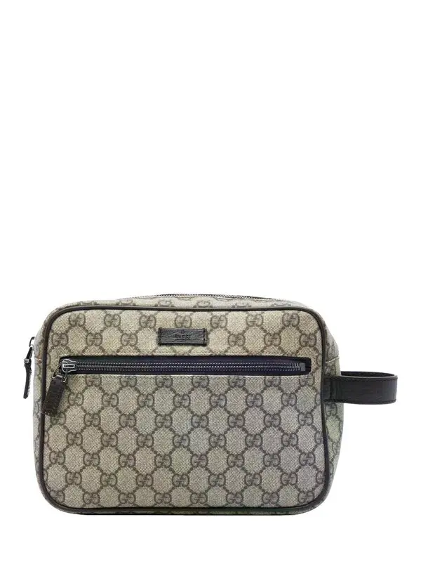 Gucci Gg Supreme Clutch Bag - Neutrals