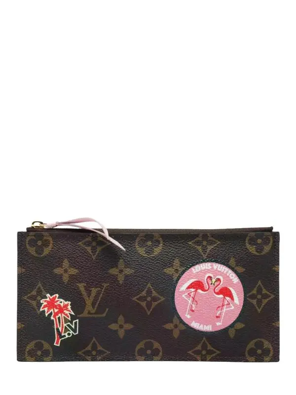 LOUIS VUITTON Monogram World Tour Pochette Felicie Zippered Insert Pouch - Brown