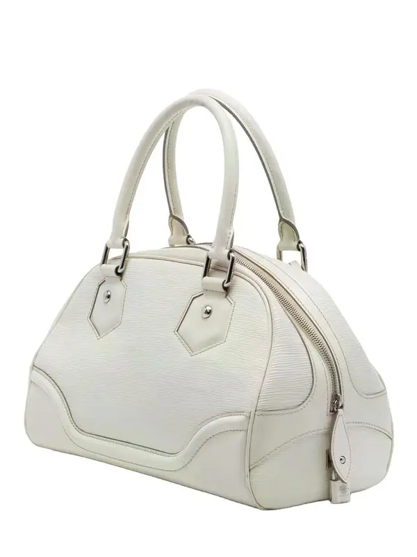 LOUIS VUITTON Bowling Montaigne Pm Handbag - White