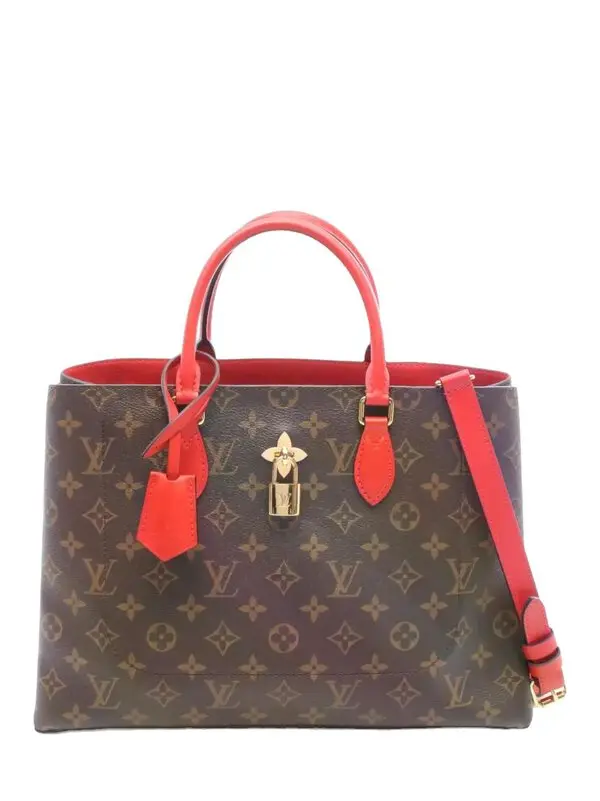 LOUIS VUITTON 2018 Monogram Flower Tote Bag - Brown