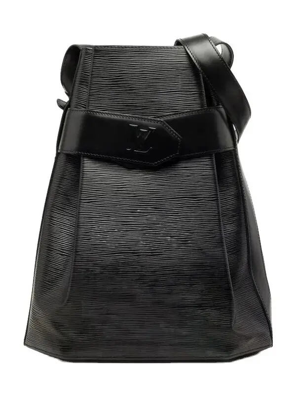 LOUIS VUITTON Epi Sac D Epaule Gm Bucket Bag - Black