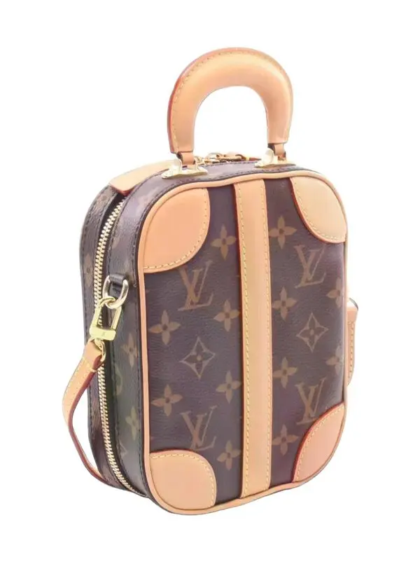 LOUIS VUITTON Vertical Monogram Canvas Valisette Tote Bag - Brown