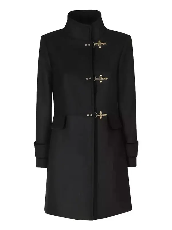 FAY Virginia Toggle-fastening Coat - Black