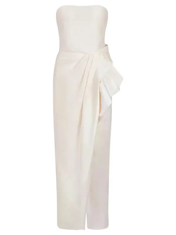 Johanna Ortiz Ethereal Strapless Maxi Dress - Neutrals