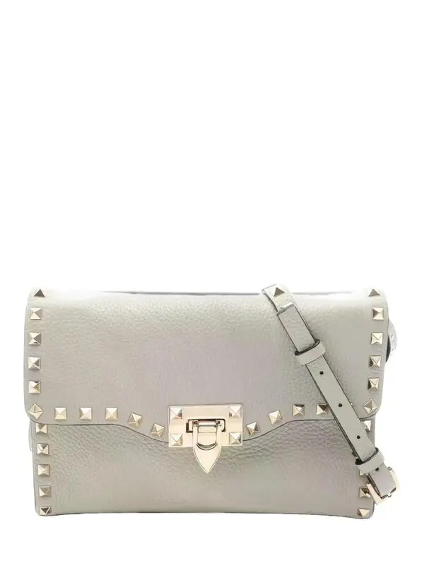 Valentino Garavani Rockstud Shoulder Bag - Grey