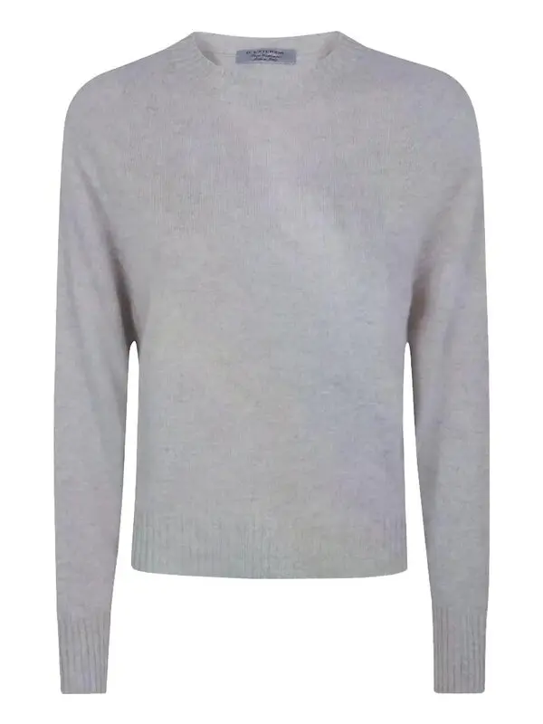 D.exterior Cashmere Raglan Sleeve Crew Neck Sweater - Neutrals