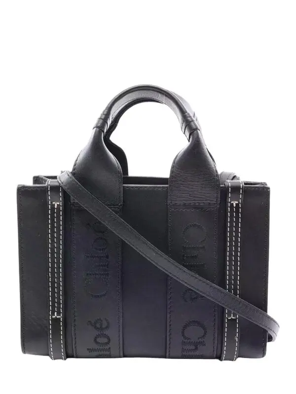 Chloé Mini Woody Tote Bag - Black