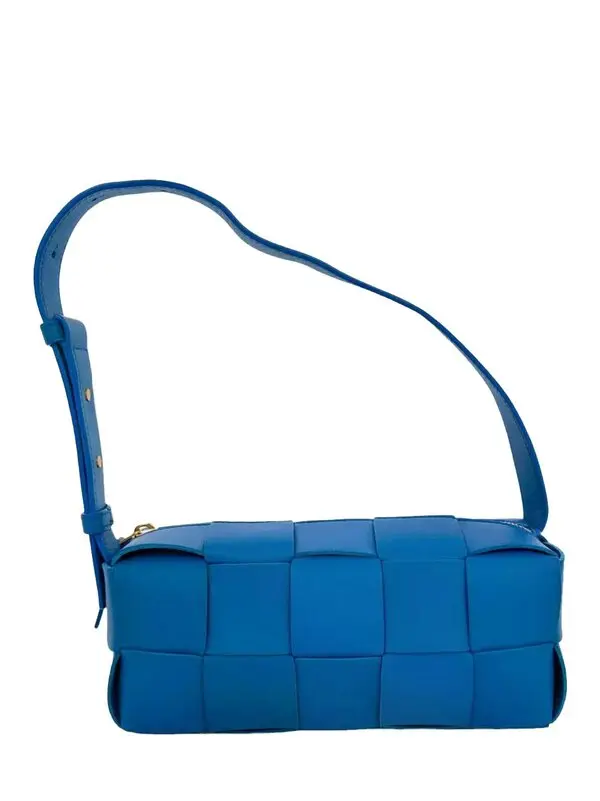 Bottega Veneta Intrecciato Cassette Shoulder Bag - Blue