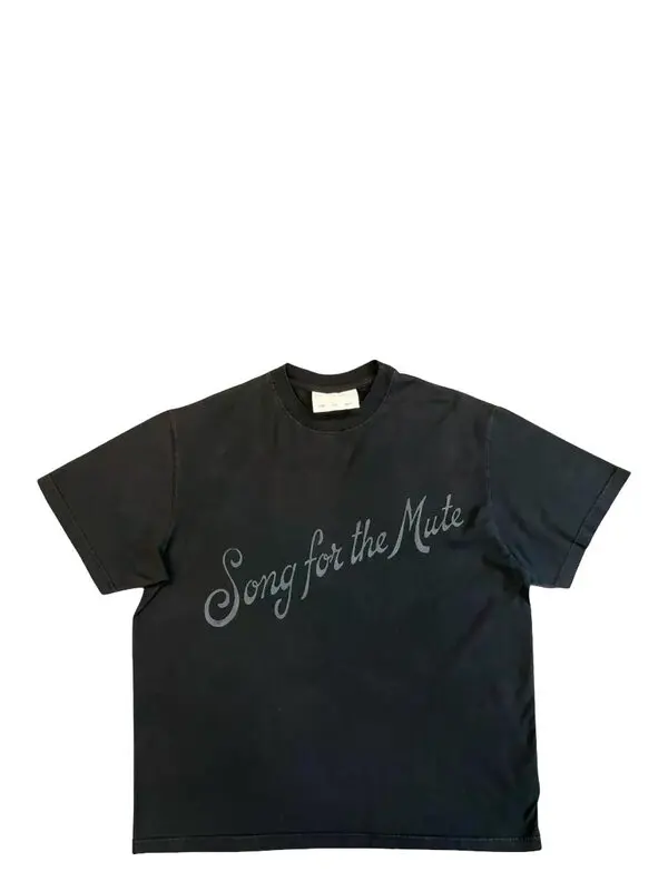SONG FOR THE MUTE Logo-print Cotton T-shirt - Black