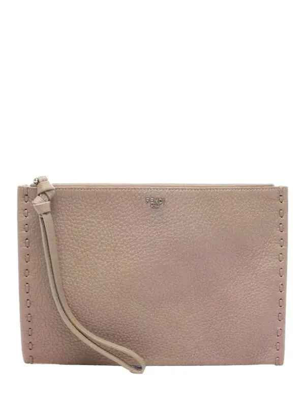 Fendi 2010s Selleria Clutch Bag - Neutrals