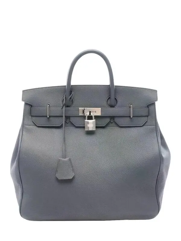 Hermès Togo Leather Tote Bag - Grey