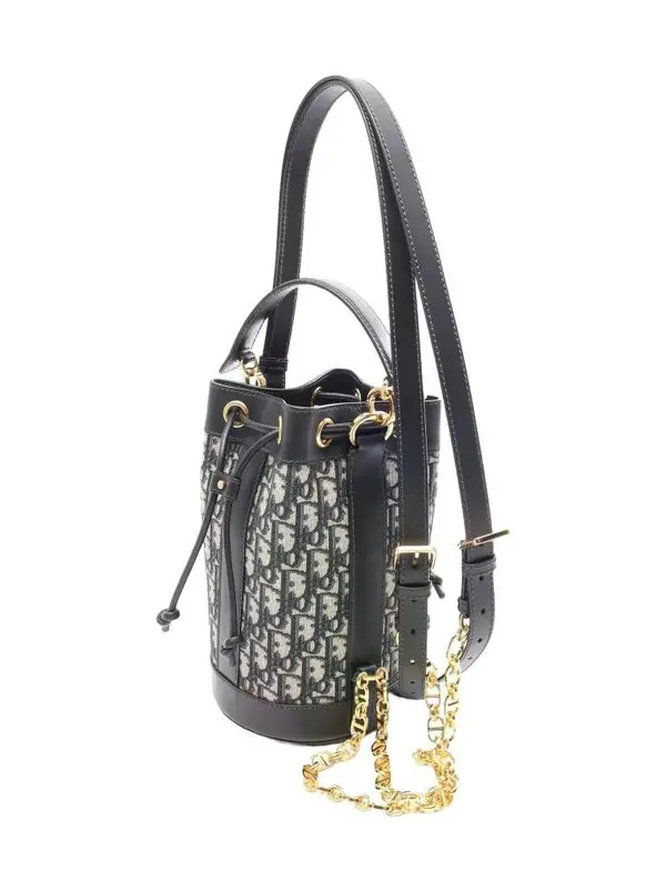 Dior Oblique Canvas Bucket Bag - Blue