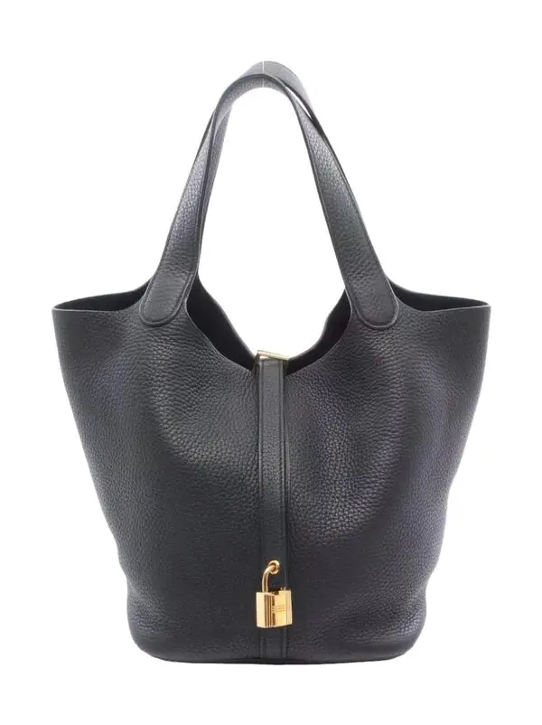 Hermès 2022 Mm Picotin Lock Tote Bag - Black