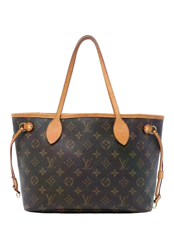 LOUIS VUITTON Monogram Neverfull Pm Tote Bag - Brown