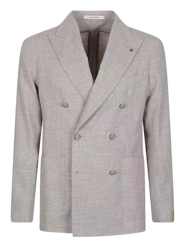 Tagliatore Double-breasted Wool Blazer - Grey