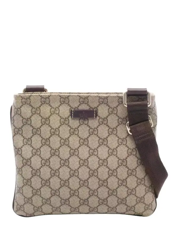 Gucci Gg Supreme Monogram Shoulder Bag - Neutrals