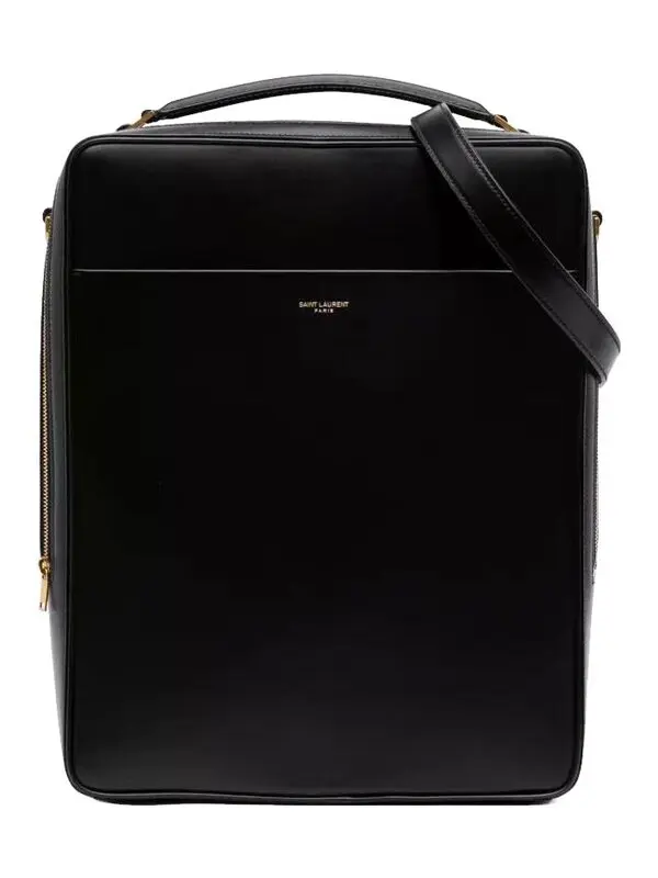 Saint Laurent 2024 Smooth Calfskin Case Bag Satchel - Black