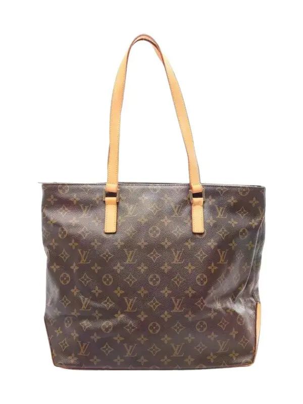 LOUIS VUITTON Monogram Canvas Cabas Mezzo Tote Bag - Brown