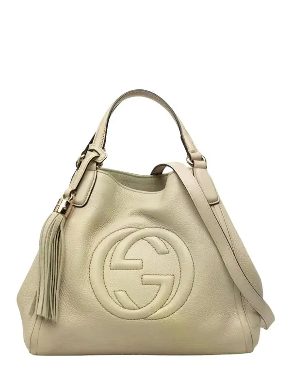 Gucci Small Leather Soho Satchel - Brown