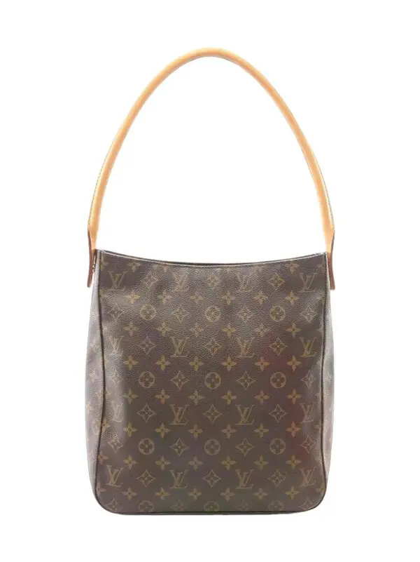LOUIS VUITTON Monogram Canvas Looping Gm Tote Bag - Brown