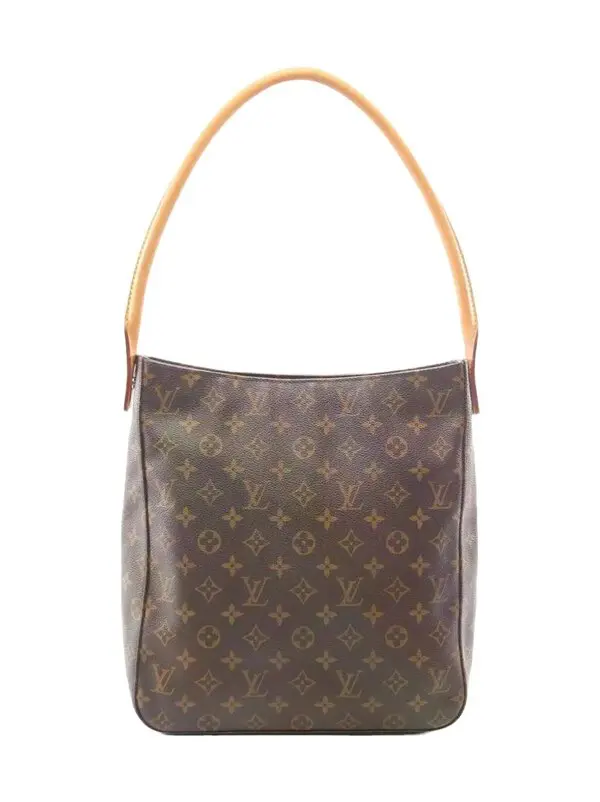 LOUIS VUITTON 2001 Gm Looping Monogram Tote Bag - Brown
