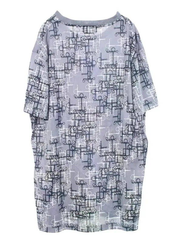 Hermès All-over Pattern T-shirt - Blue
