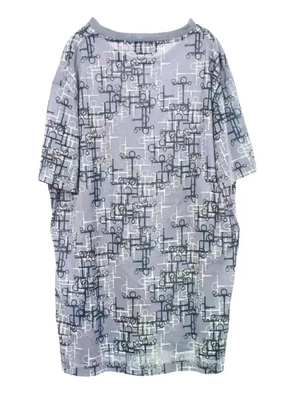 Hermès All-over Pattern T-shirt - Blue