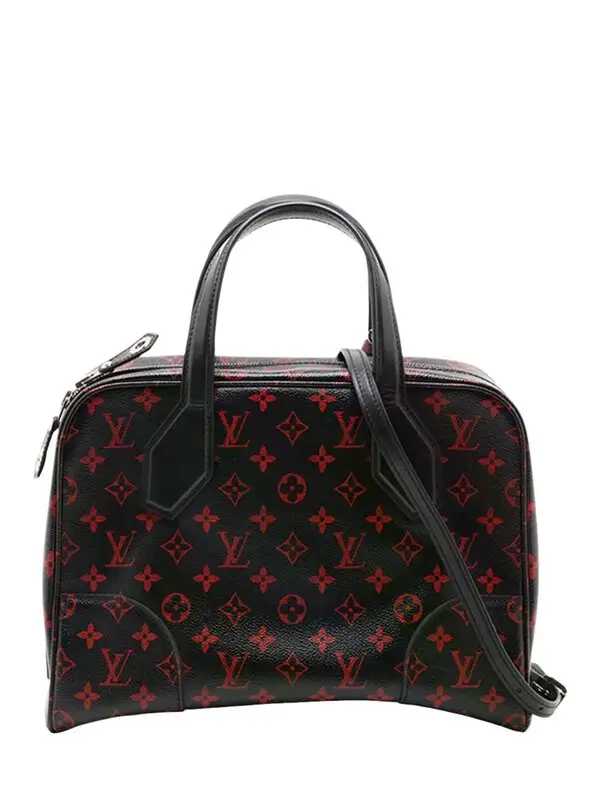 LOUIS VUITTON 2000-2026 Monogram Infrarouge Dora Soft Mm Satchel - Black