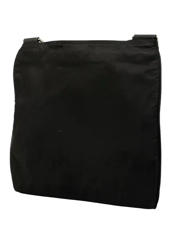 Prada Tessuto Zip Top Cross Body Bag - Black