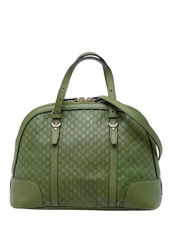 Gucci Small Micro Guccissima Nice Dome Satchel - Green