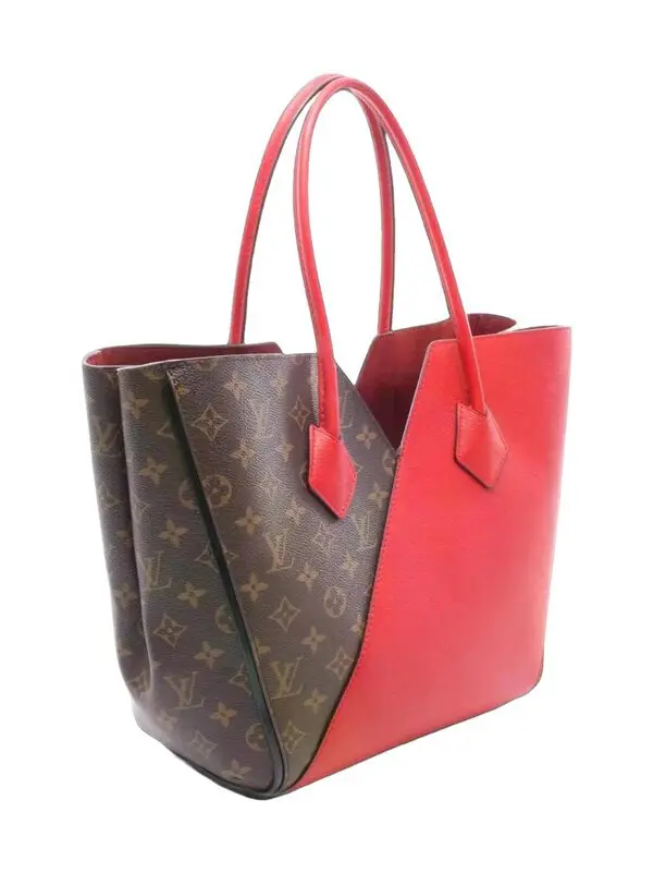 LOUIS VUITTON 2015 Mm Kimono Monogram Tote Bag - Red