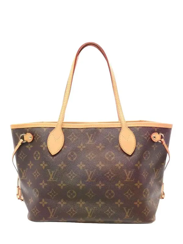 LOUIS VUITTON Monogram Neverfull Pm Tote Bag - Brown