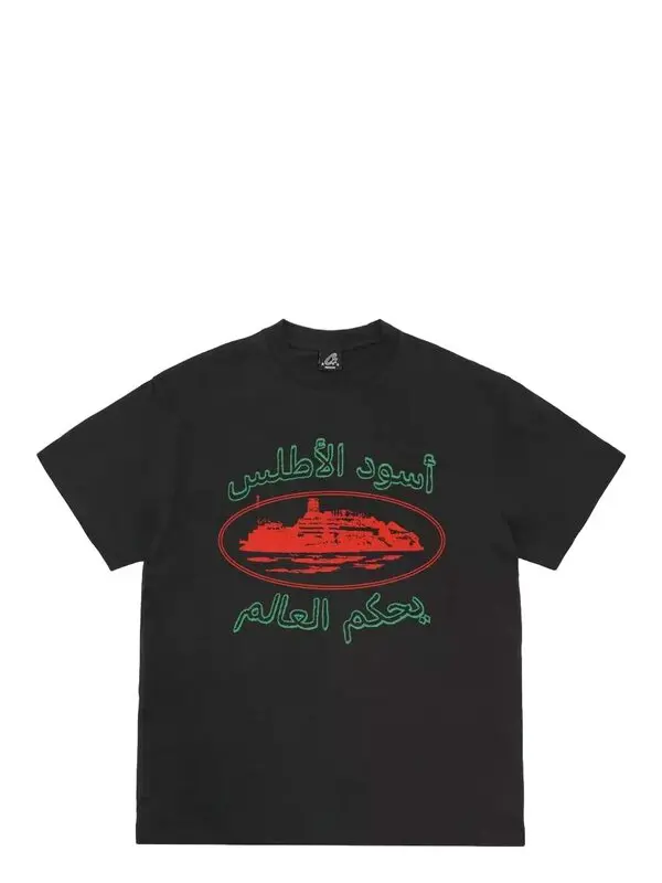 CORTEIZ Alcatraz Morocco Logo-print T-shirt - Black