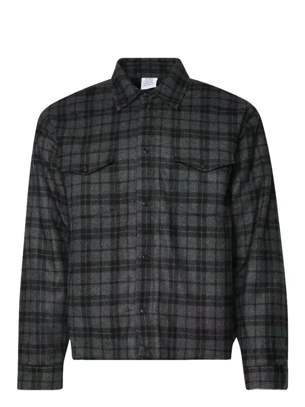 Vetements Padded Check Shirt - Grey