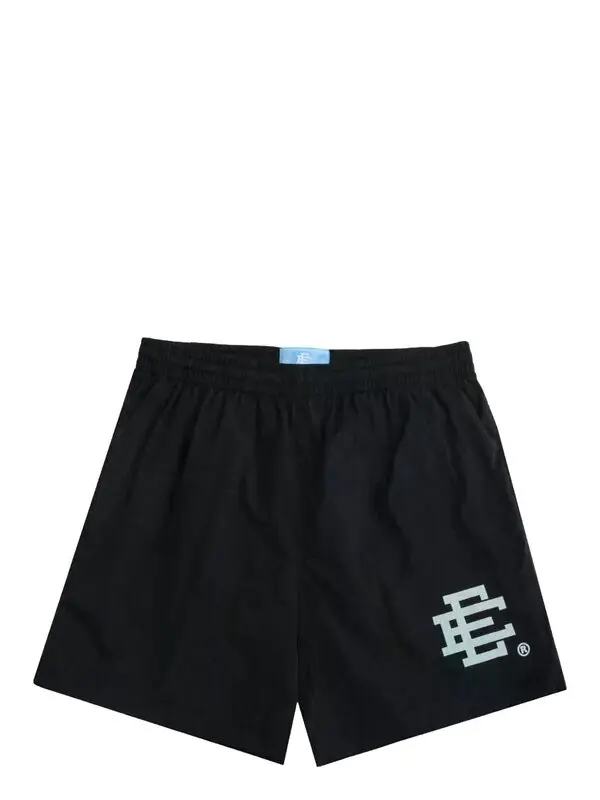 ERIC EMANUEL Logo-print Drawstring Swim Shorts - Black