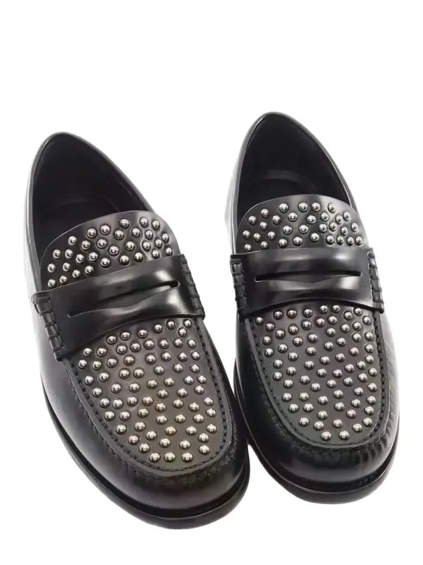 LOUIS VUITTON Studded Loafers - Black