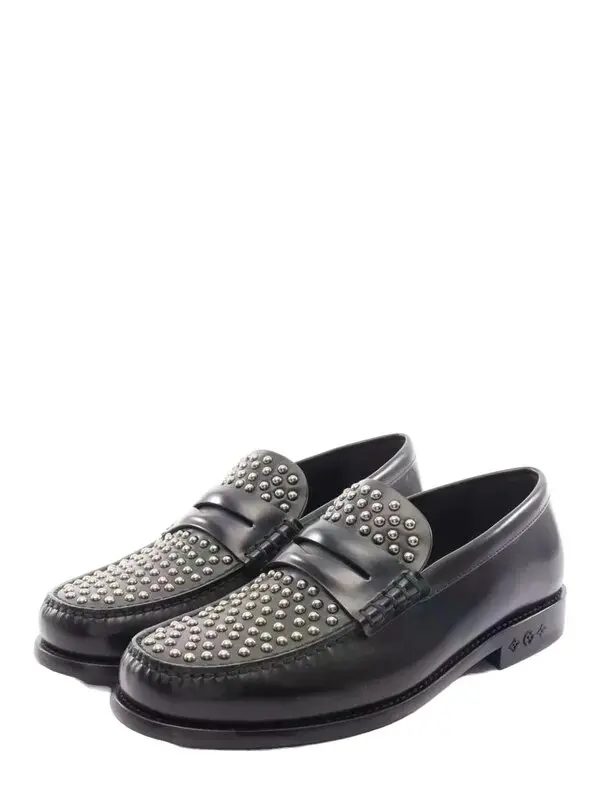 LOUIS VUITTON Studded Loafers - Black
