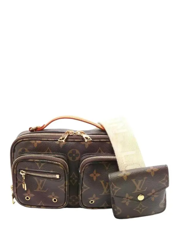 LOUIS VUITTON Monogram Mini Utility Bag - Brown