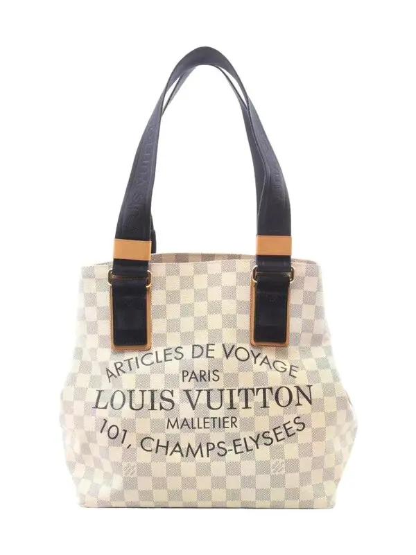 LOUIS VUITTON Damier Azur Hippopotamus Tote Bag - Neutrals