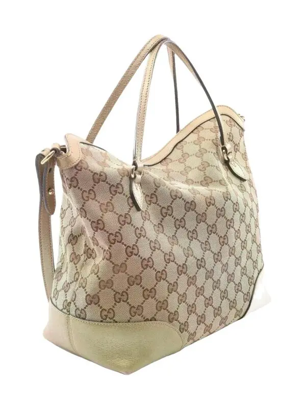Gucci 2000 Bree Gg Canvas Handbag - Neutrals