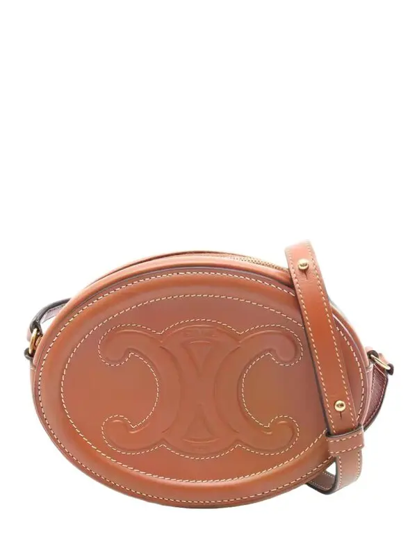 Celine Triomphe Oval Mini Bag - Brown