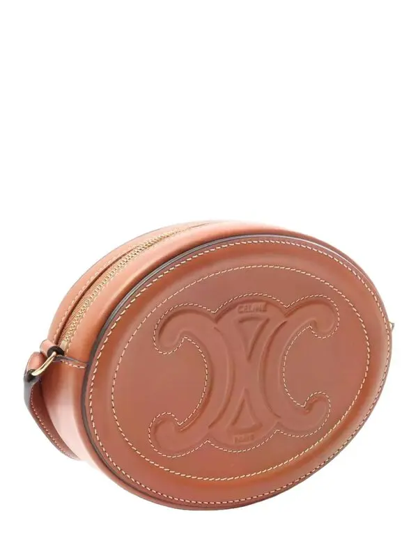 Celine Cuir Triomphe Oval Mini Bag - Brown