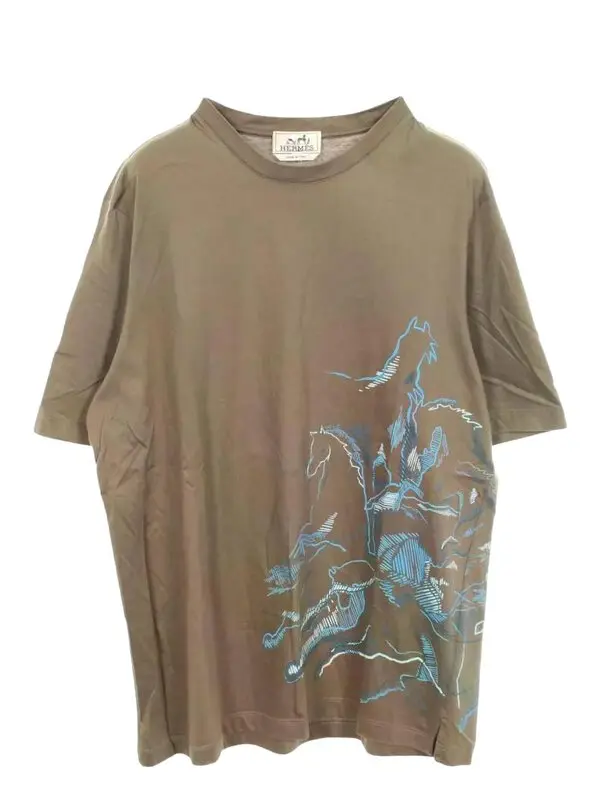 Hermès 2010s Cavalcade T-shirt - Green